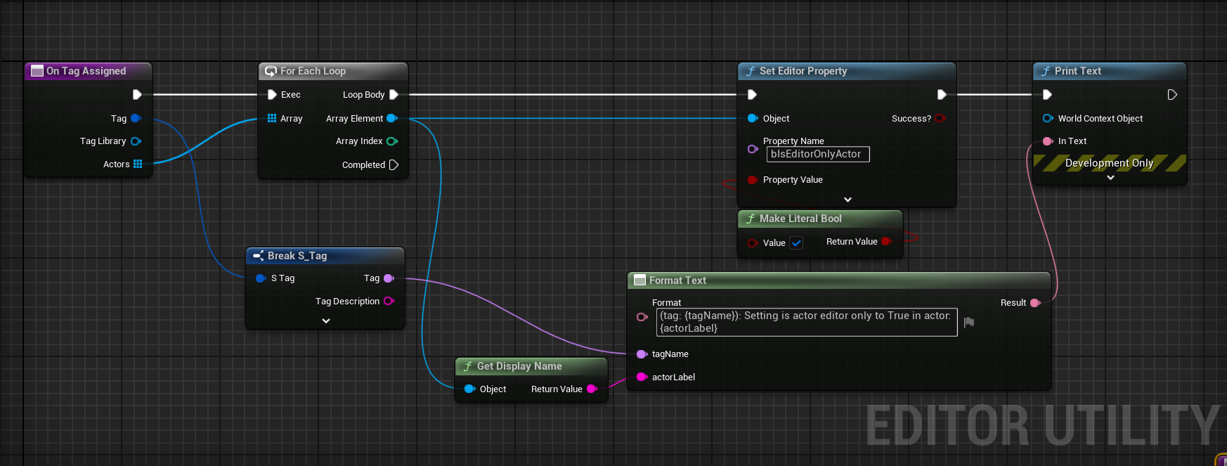 Unreal Actor Tag Manager – CG Toolbox